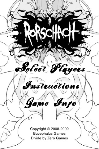 Rorschach: Ink-Blot Game for the iPhone Released – Nine Over Ten 9/10